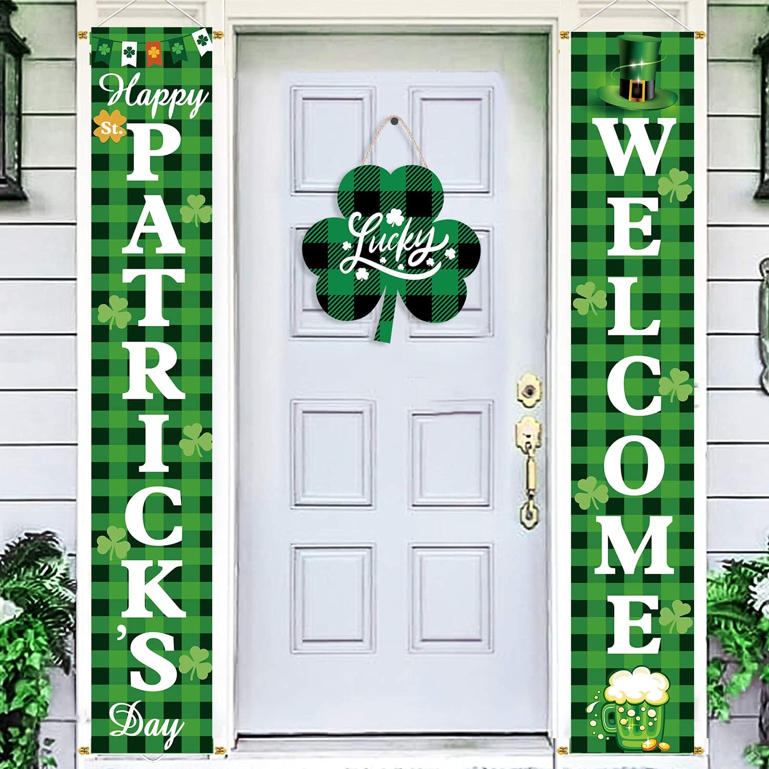 Amazon.com: Blulu St. Patrick Day Decoration Set Happy St. Patrick's ...