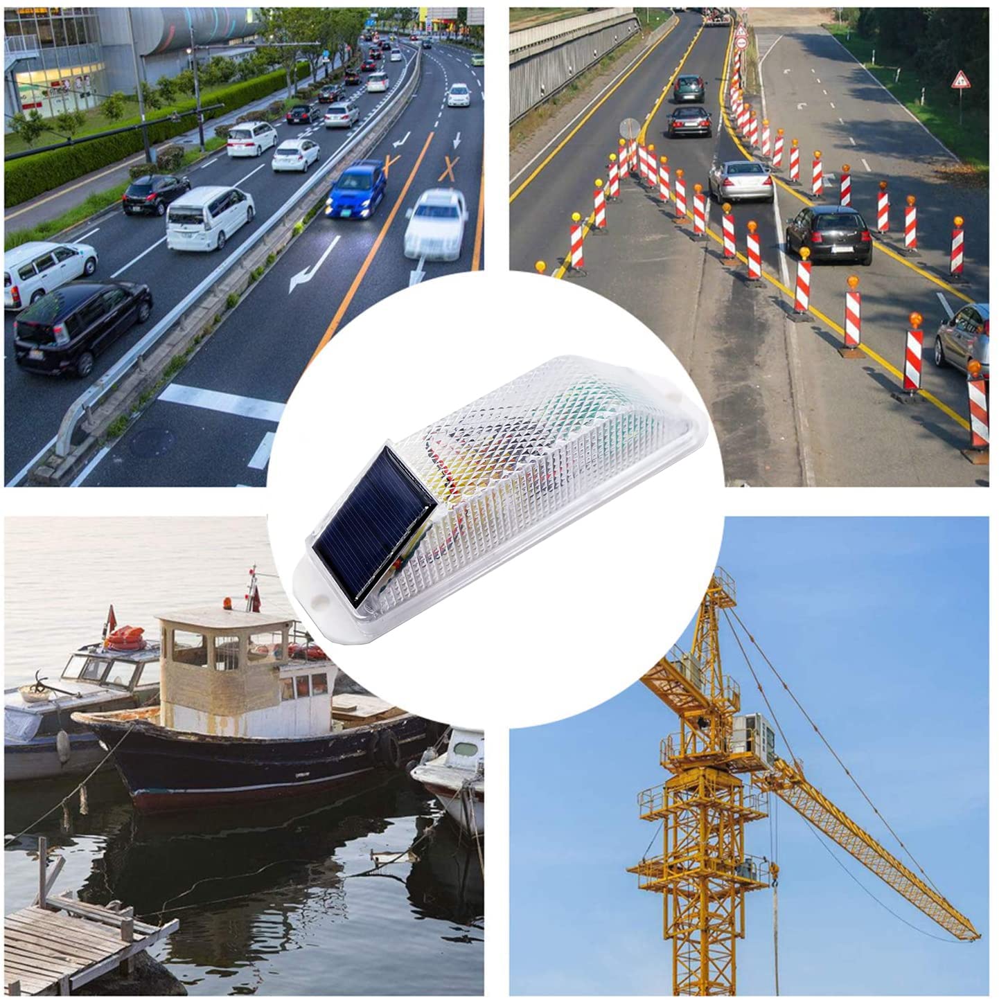 Snapklik.com : RISOON Solar Strobe Warning Light: Sensitive LED Warning ...