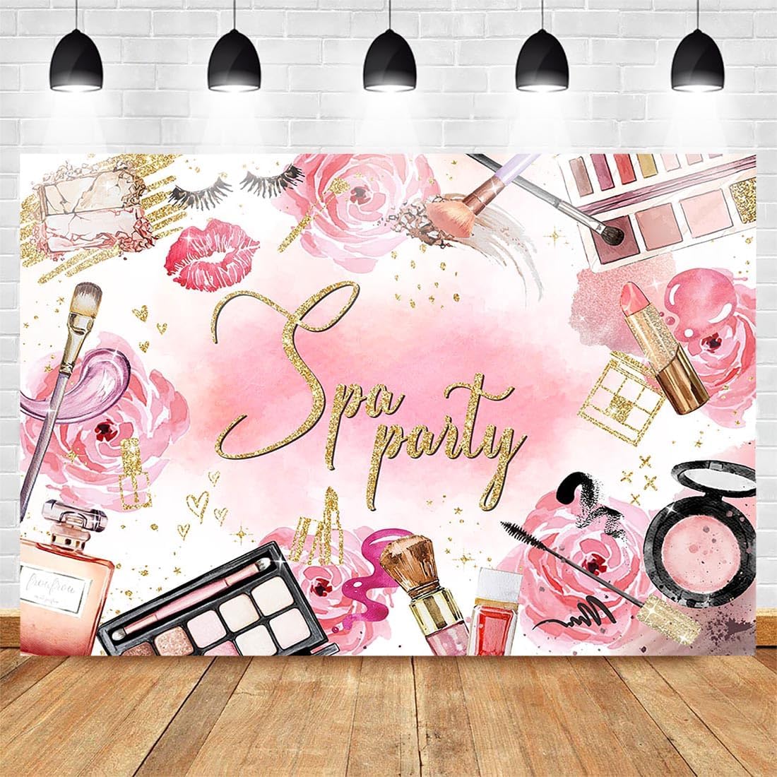 Amazon.com : BINQOO 7x5ft Makeup Spa Backdrop Make Up Eyelashes Artist ...