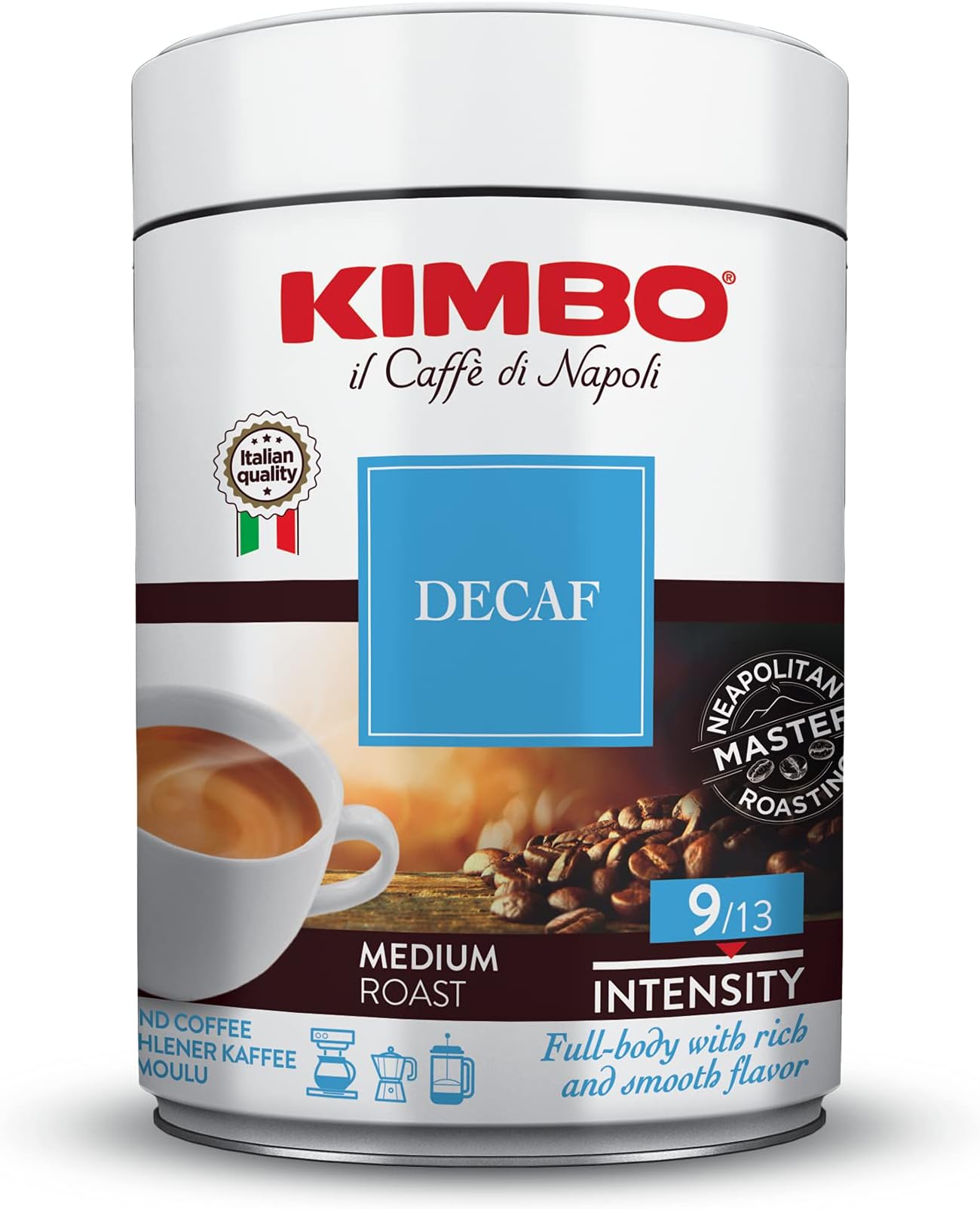 Amazon.com: Kimbo Espresso Aroma Gold 100% Arabica Ground Coffee ...