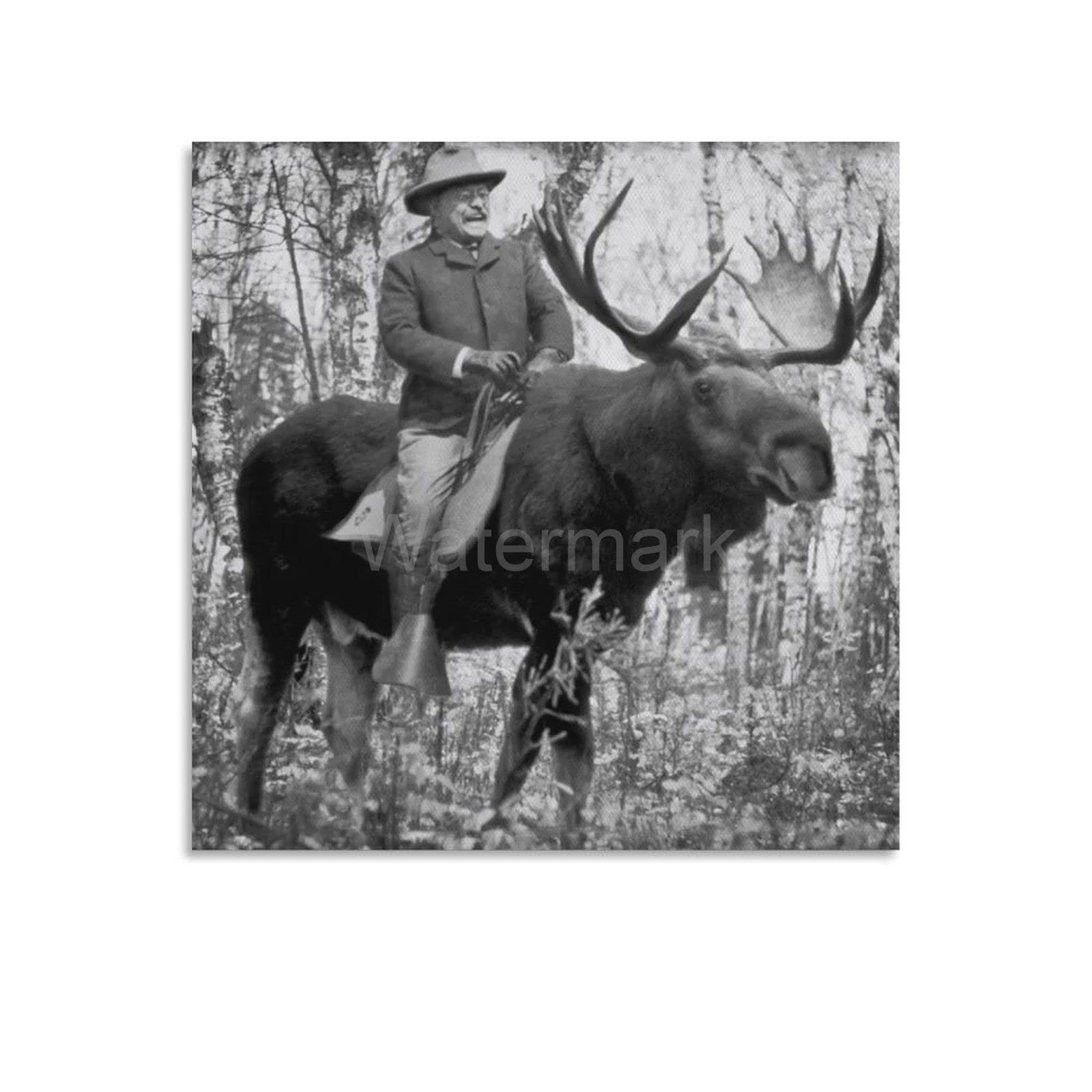 Teddy Roosevelt Moose Poster