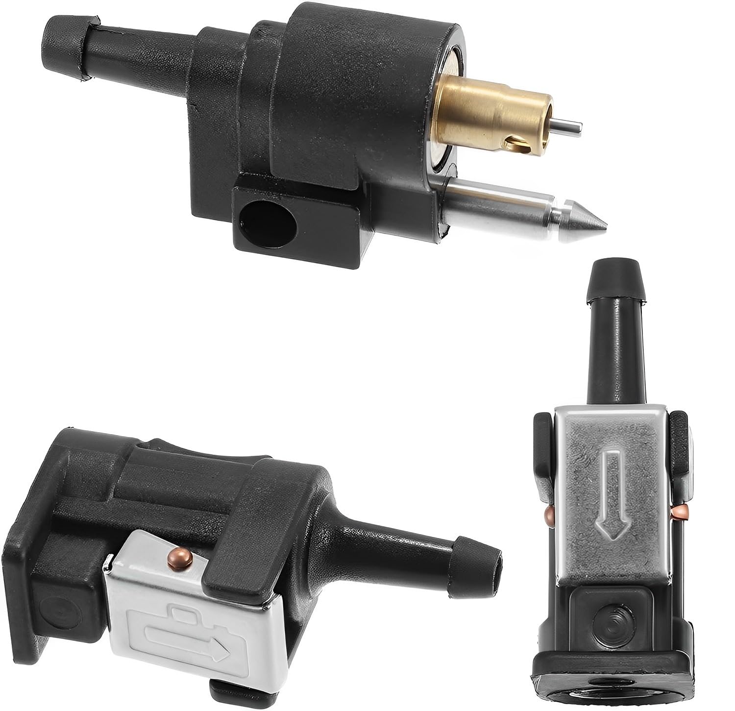1/4" Outboard Fuel Line Connector Fitting, Marine Outboard Fuel Tank ...