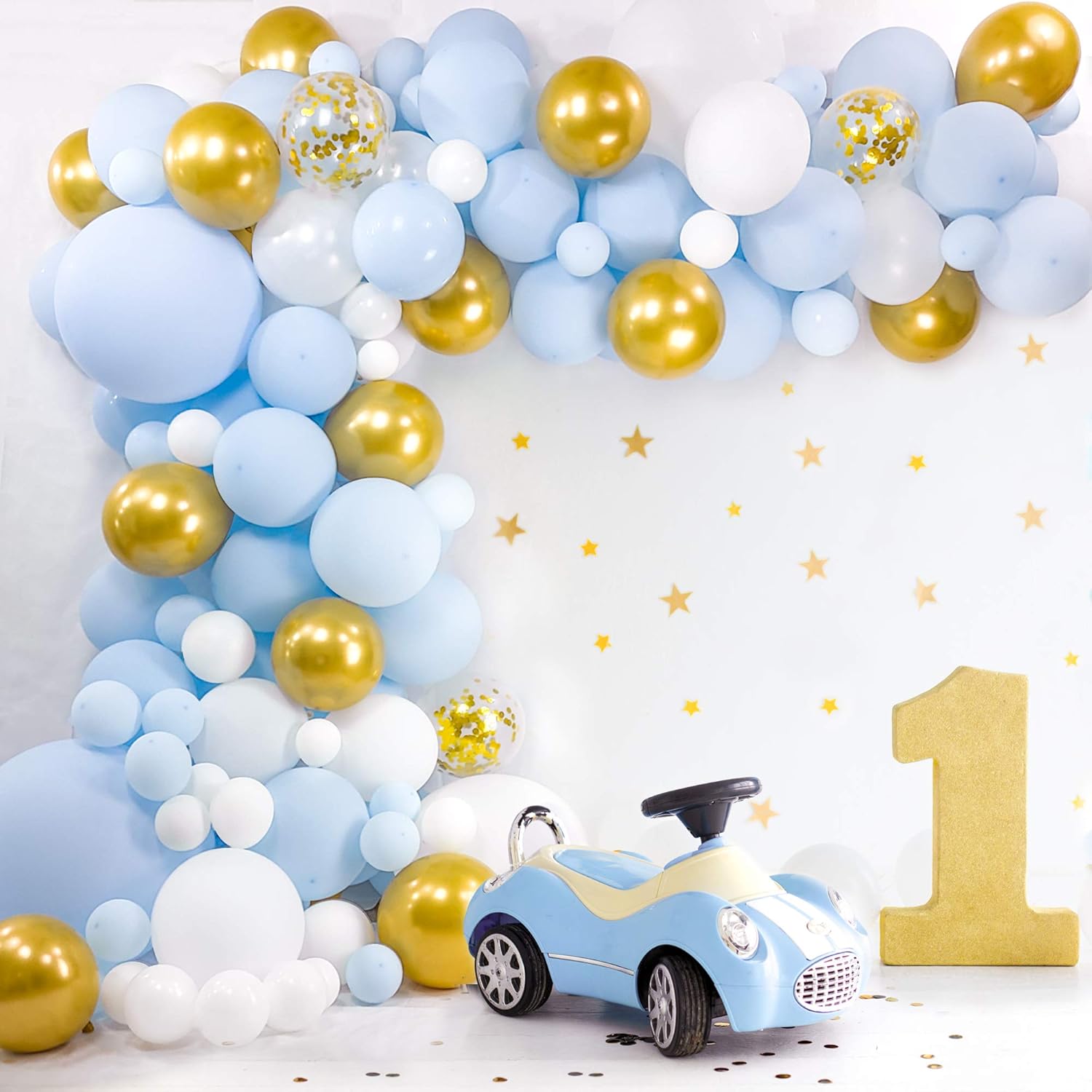 Amazon.com: BLOONSY Baby Blue Balloon Garland Kit | Balloon Arch Kit ...