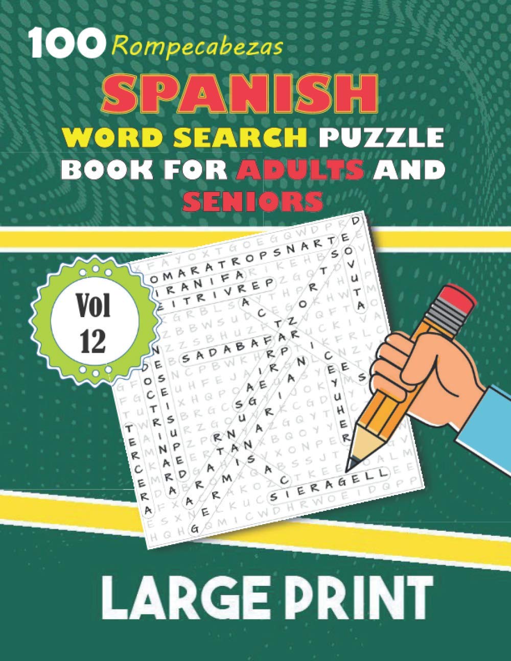 Large Print Spanish Word Search Puzzle Book For Adults Seniors ...