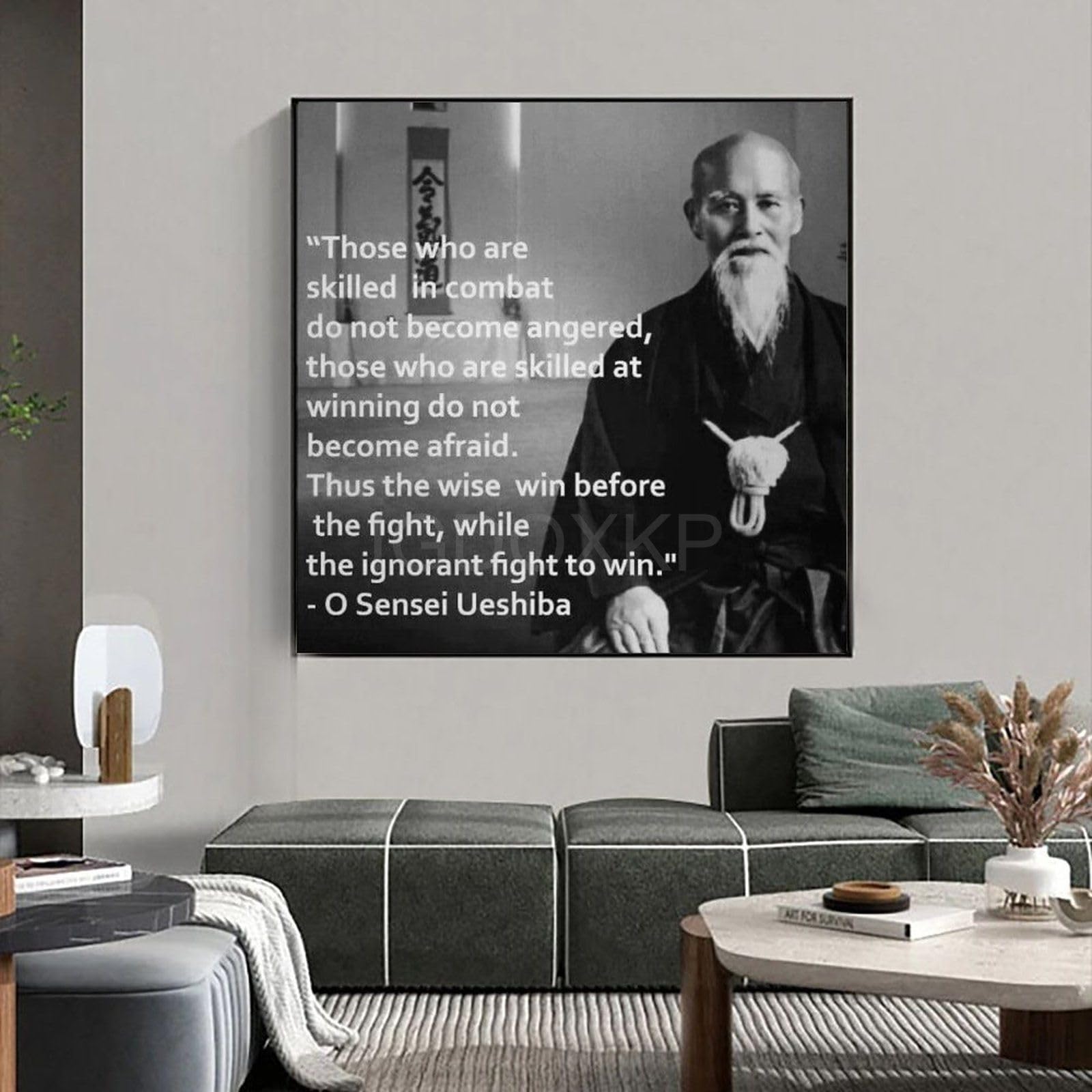 Sensei Ueshiba Quotes Morihei Ueshiba Quote Poster, Aikido Dojo Decor,