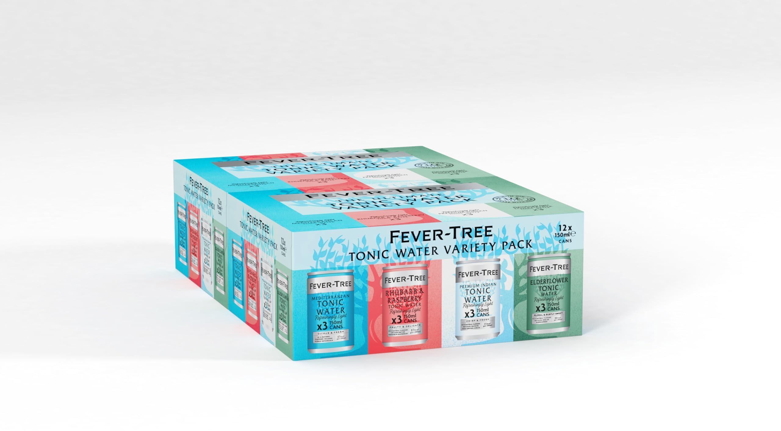 Fever-Tree Tonic Water Variety Pack 2x12x150ml (Total 24 cans) : Amazon ...