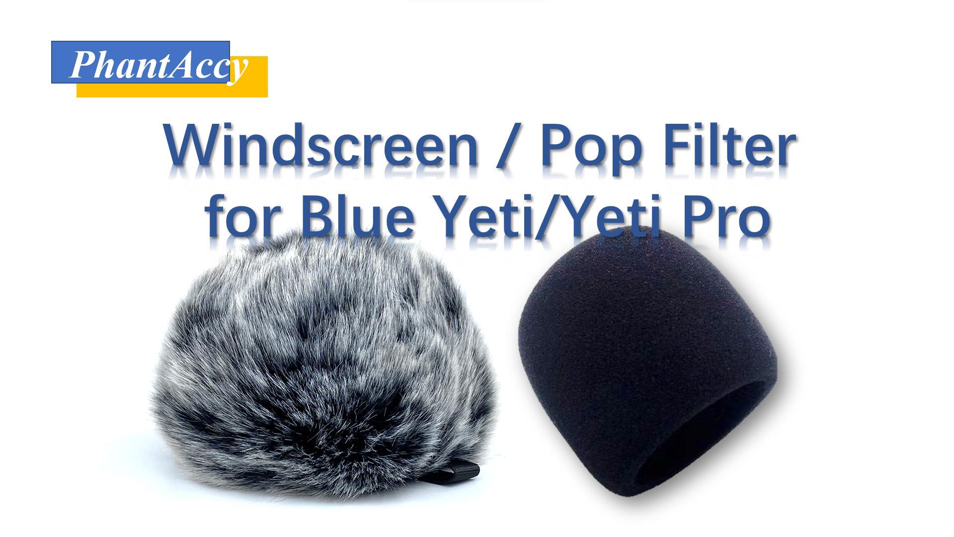 Snapklik.com : PhantAccy Pop Filter/Windscreen For Blue Yeti And Yeti ...