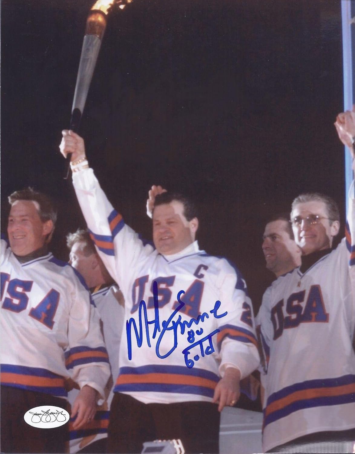 Mike Eruzione Signed Team Usa Hockey Gold Medal 8x10 Photo Autograph ...