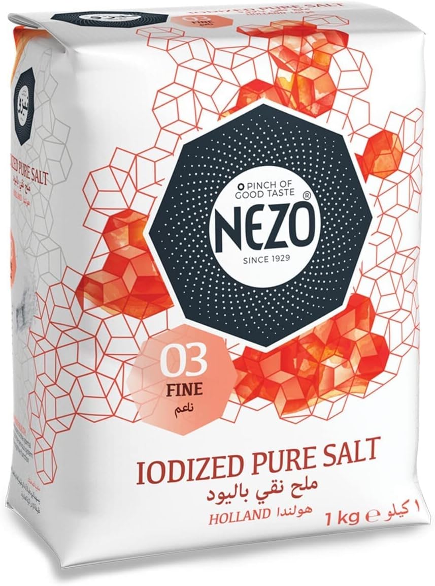 Nezo Table Salt Iodized 1kg : Amazon.ae: Grocery
