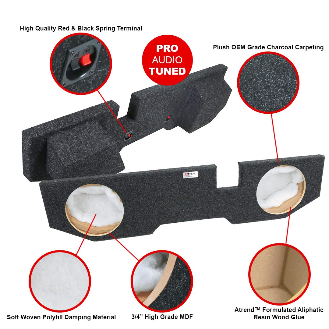 Bbox Dual 12 Inch Subwoofer Box - Sealed Carpeted Subwoofer Enclosure ...