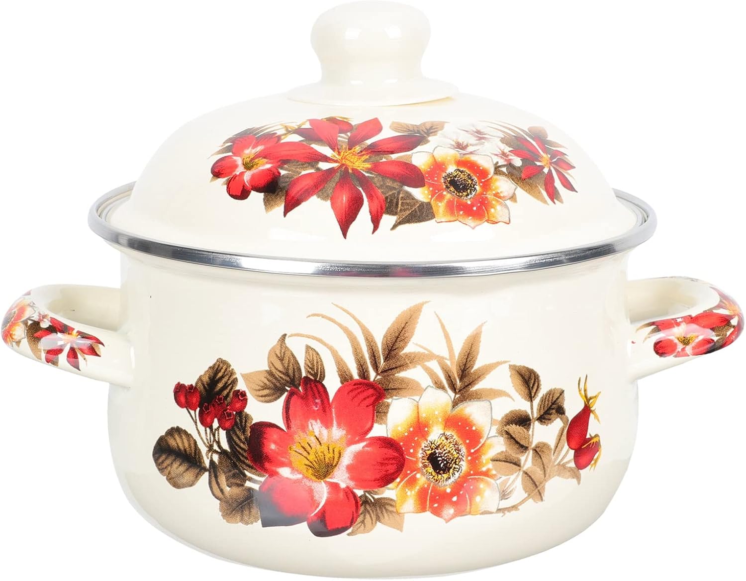Amazon.com: Pot Enamel Soup Stew Clay Stock Oven Steelhot Chinese ...