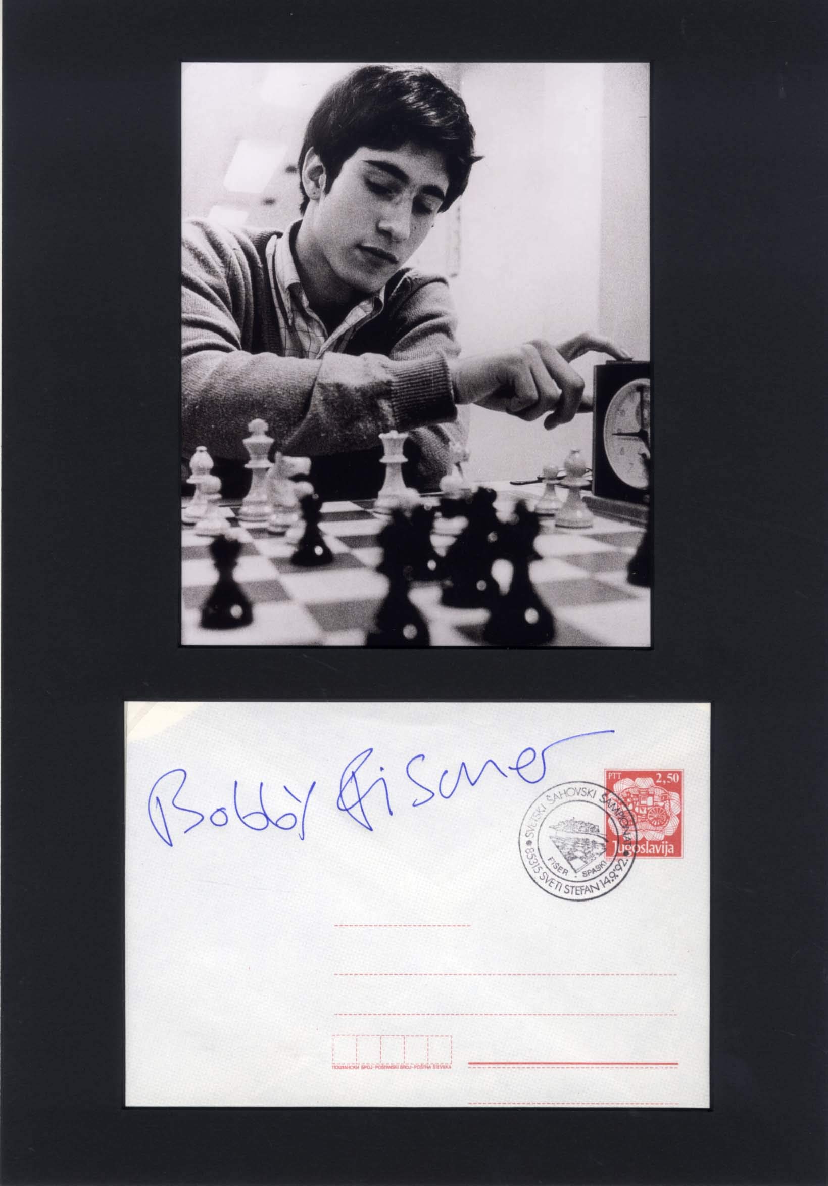 Bobby Fischer Chess Autograph Signed Envelope Mounted | Desertcart INDIA