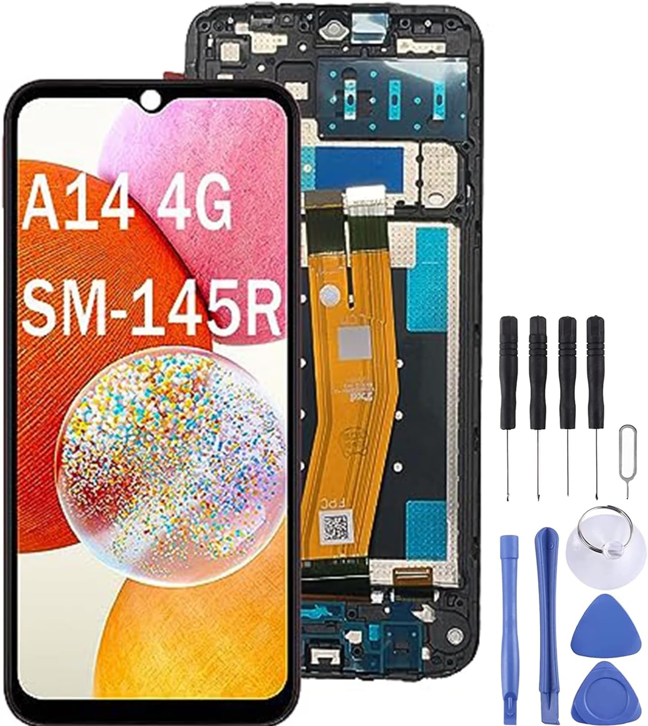 MP+ Screen Replacement For Samsung Galaxy A14 4G with Frame,SM-A145R ...