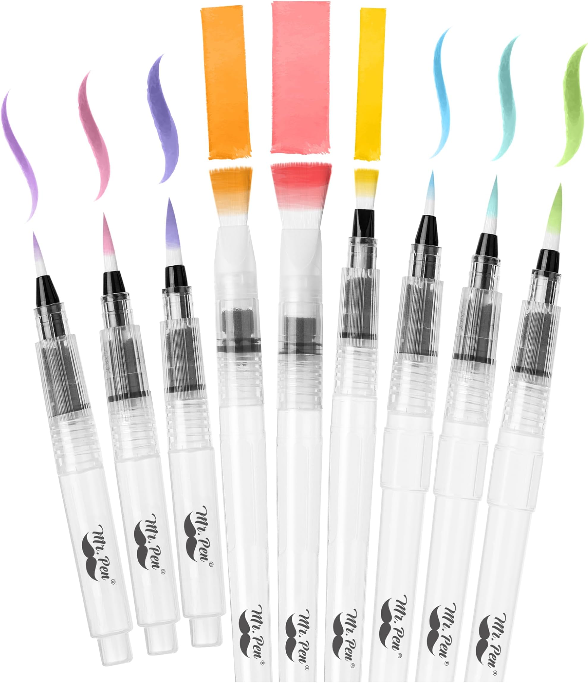 Amazon.com: Mr. Pen- Watercolor Brush Pens, 3 Pack, Watercolor Brushes ...
