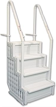 Blue Wave Easy Pool Step Above Ground Swimming Pool Step to Deck ...