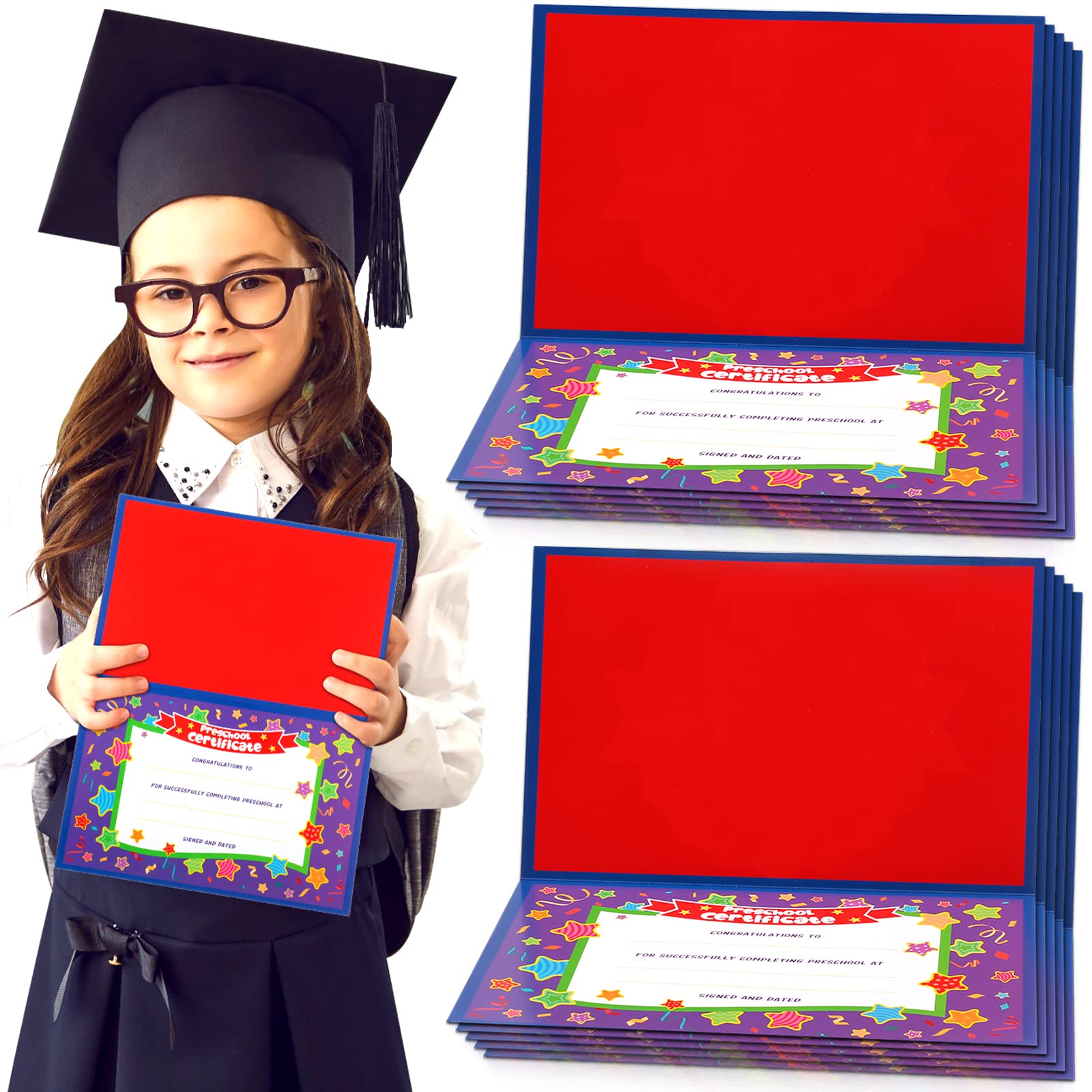 Snapklik.com : Jutom 72 Pcs Bulk Kindergarten Diplomas Graduation Award ...