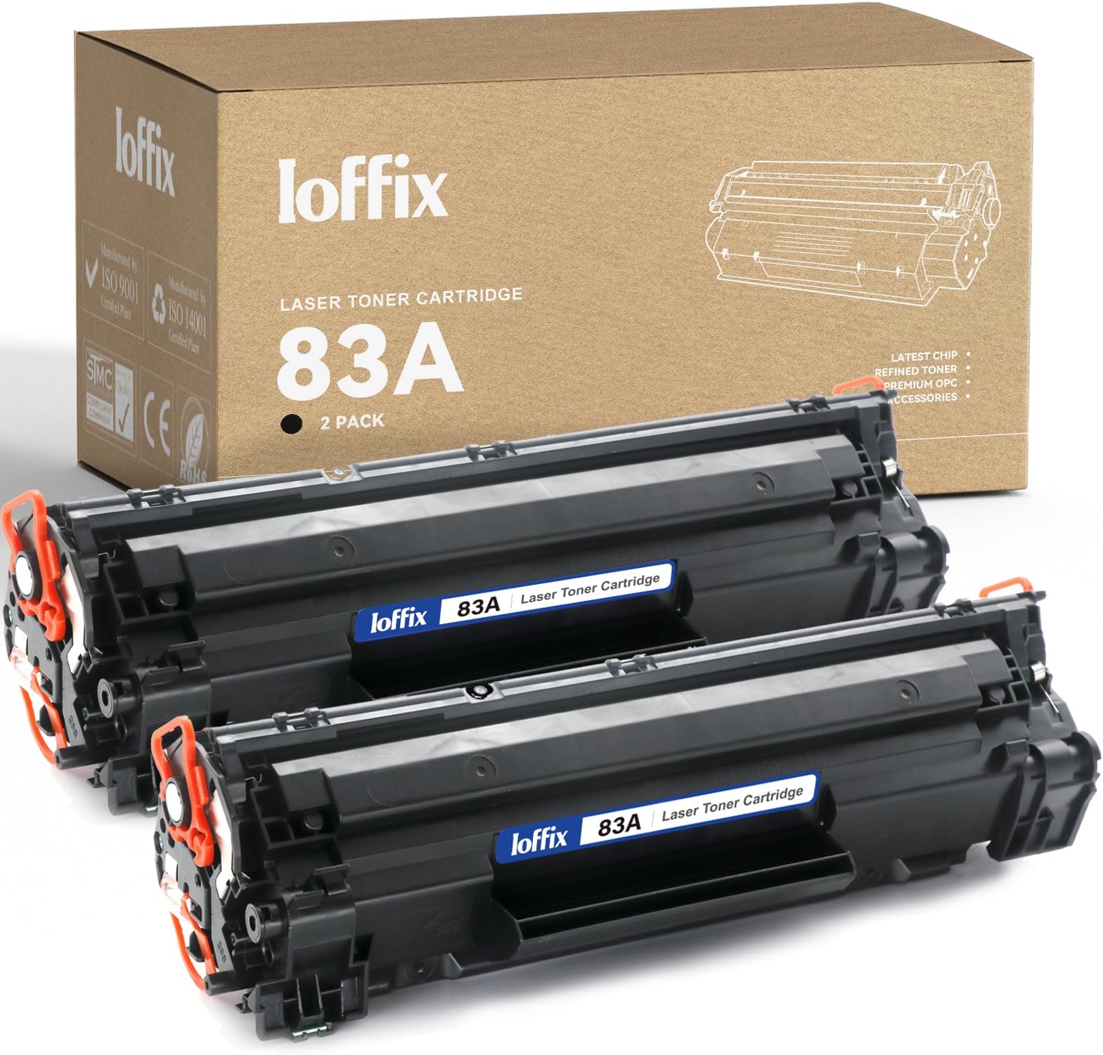 Amazon.com: 83A Toner Cartridges Black Compatible with HP 83A CF283A ...