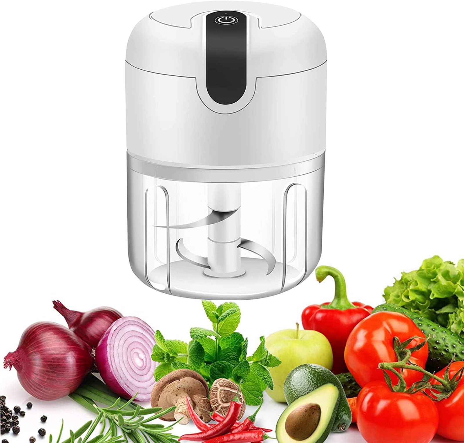 Amazon.com: PINK - Mini Electric Food Processor and Garlic Chopper ...