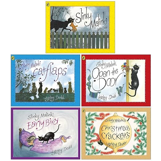 Lynley Dodd Slinky Malinki Hairy Maclary and Friends Series 5 Books ...