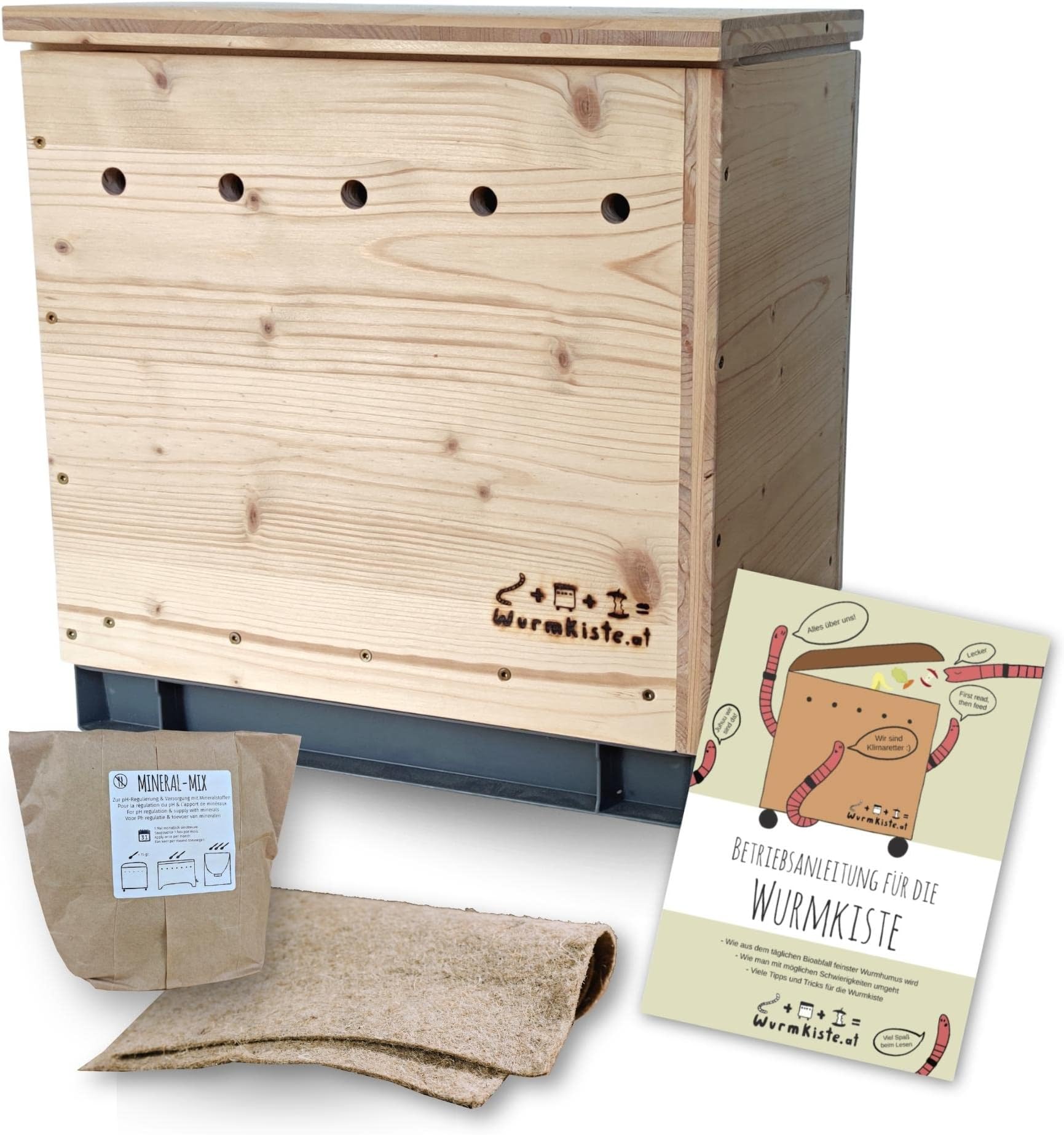 wurmkiste.at Petit lombricomposteur en Bois à Monter soi-même | Mini ...