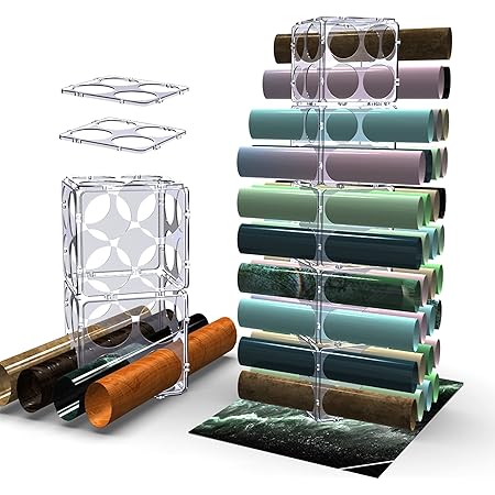 Amazon.com: HTVRONT Vinyl Storage Organizer, Vinyl Roll Holder Holds Up ...