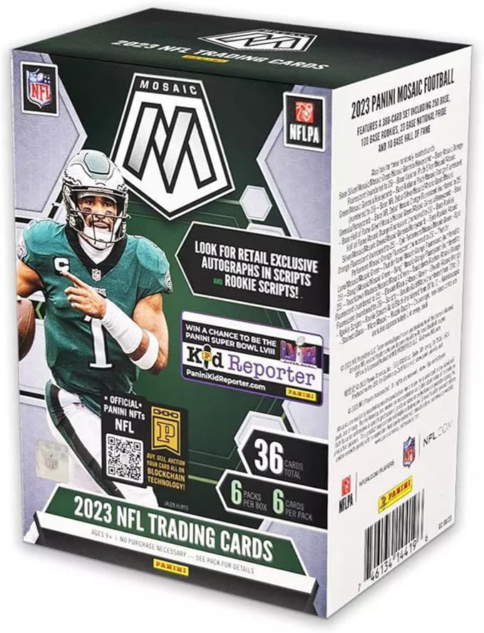 Amazon.com: 2023 Panini Mosaic Football Card Blaster Box - 36 Football ...