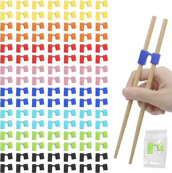 Amazon.com: Nyuemystery 200 Pcs Chopstick Helper for Adults, Reusable ...
