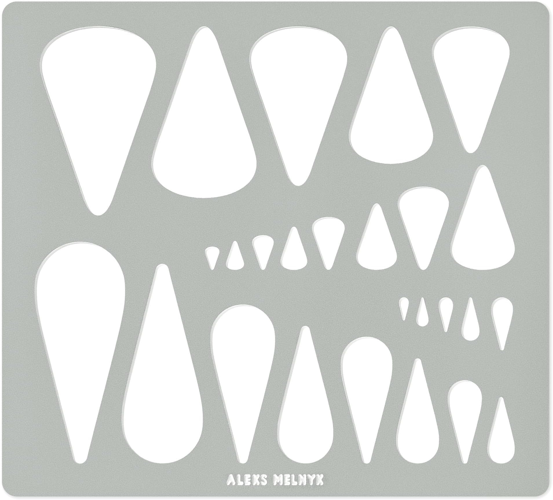 Amazon.com : Aleks Melnyk No.151 Metal Stencil for Jewelry, Shape ...