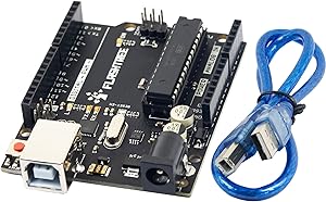 naughtystarts UNO R3 Placa ATmega328P con cable USB azul compatible con Arduino uno : Amazon.com ...