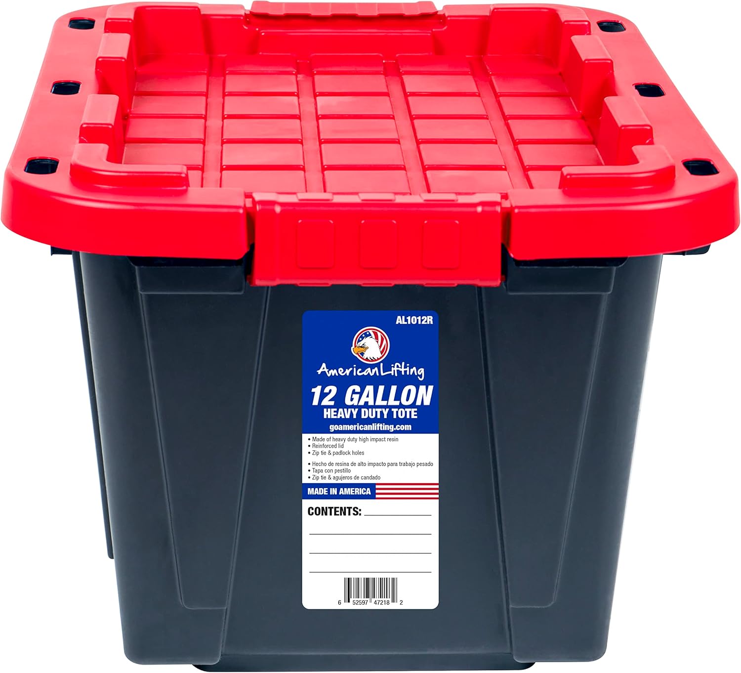 Amazon.com - American Lifting 12-Gallon Storage Containers - Tough with ...