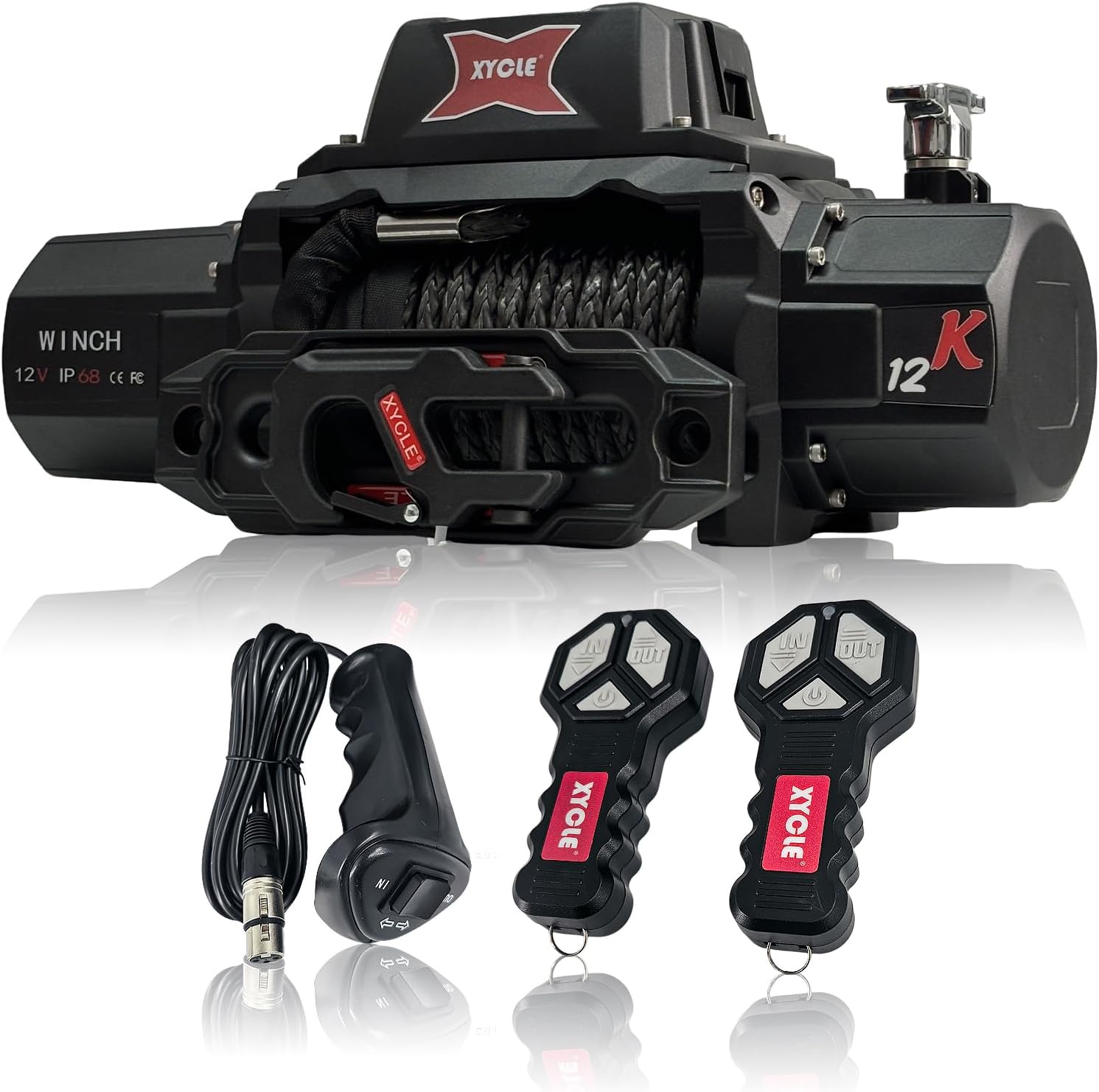 Amazon.com: XYCLE 12000lbs Electric Winch 12V IP68waterproof Off-Road ...
