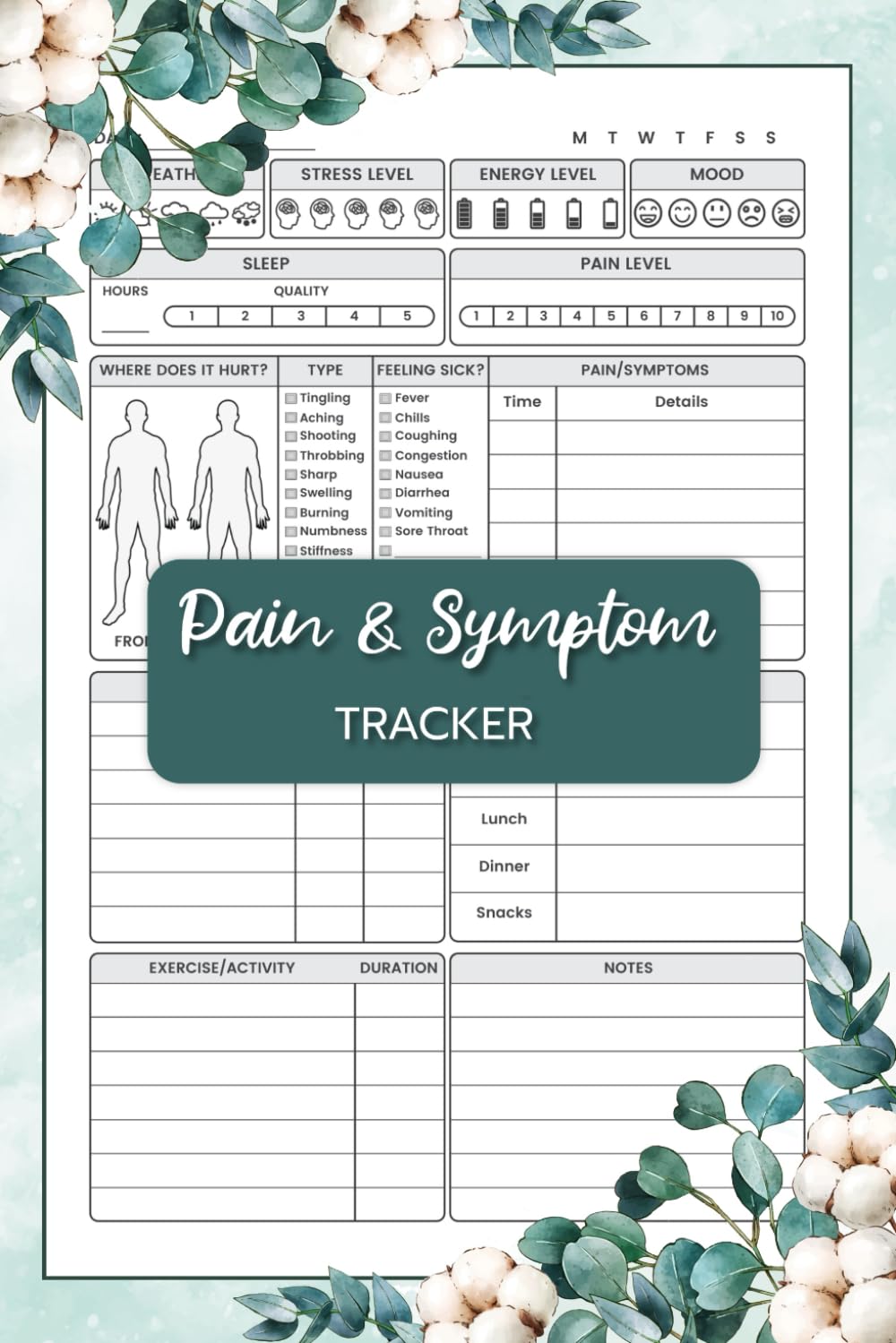 Pain & Symptom Tracker: Daily Chronic Illness Assessment Diary : Ruell ...