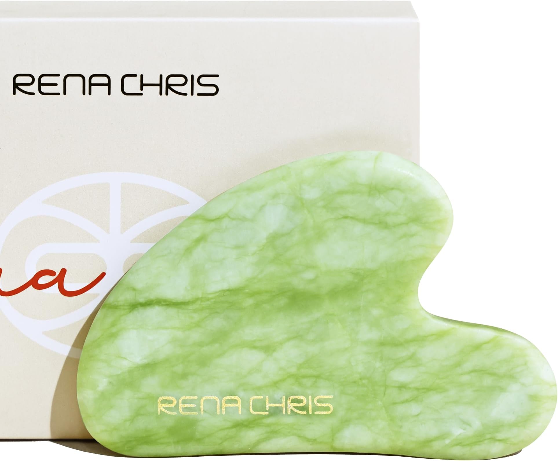 Amazon.com : Rena Chris Gua Sha Facial Tools, Natural Jade Stone Guasha ...