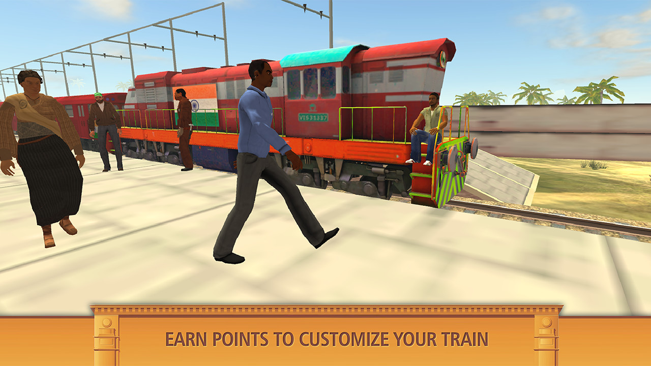 Local Indian Train Driving Simulator: Passenger Picking Cargo Transport ...