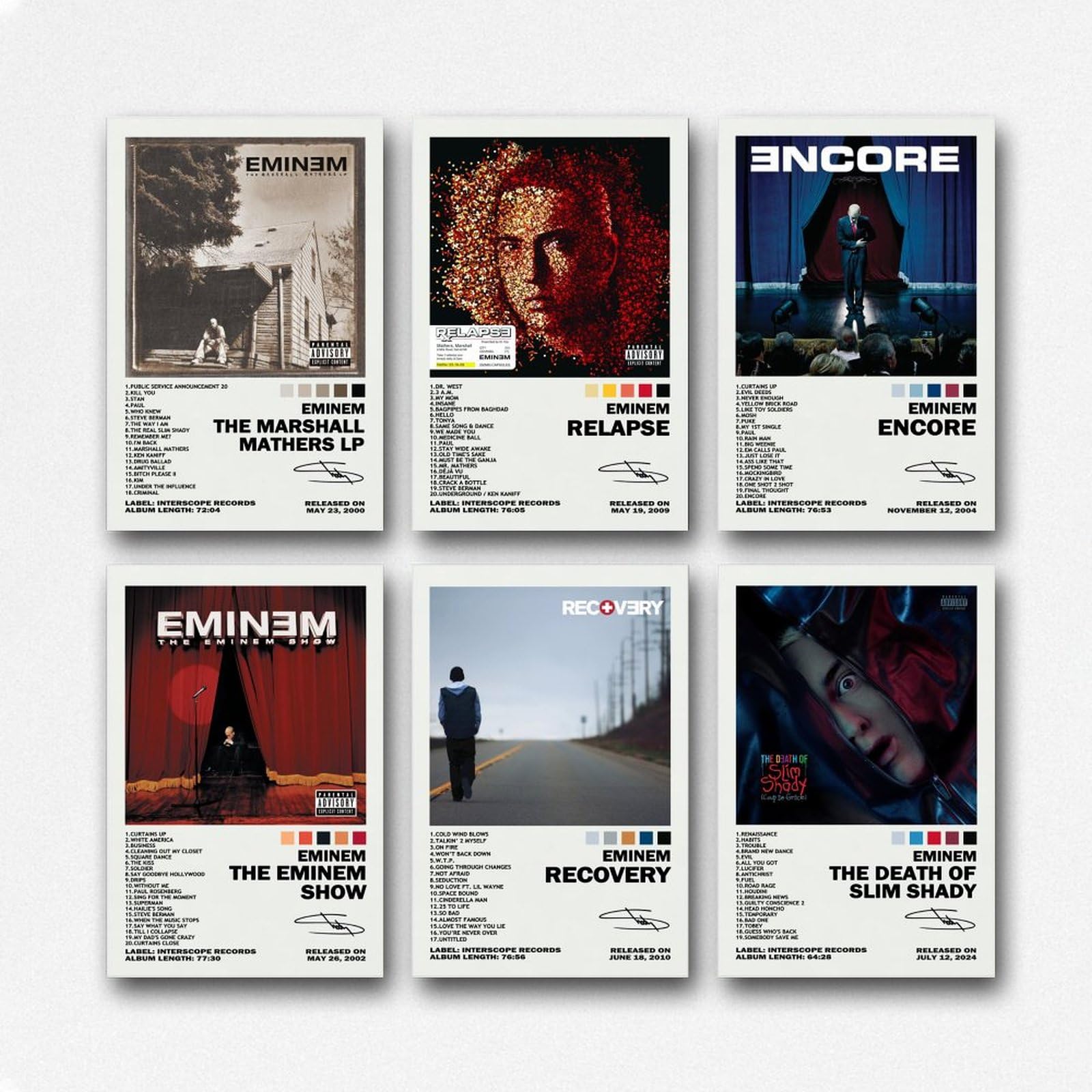 Eminem Posters 2015 Eminem Album Cover Poster A4 Framed / Relapse