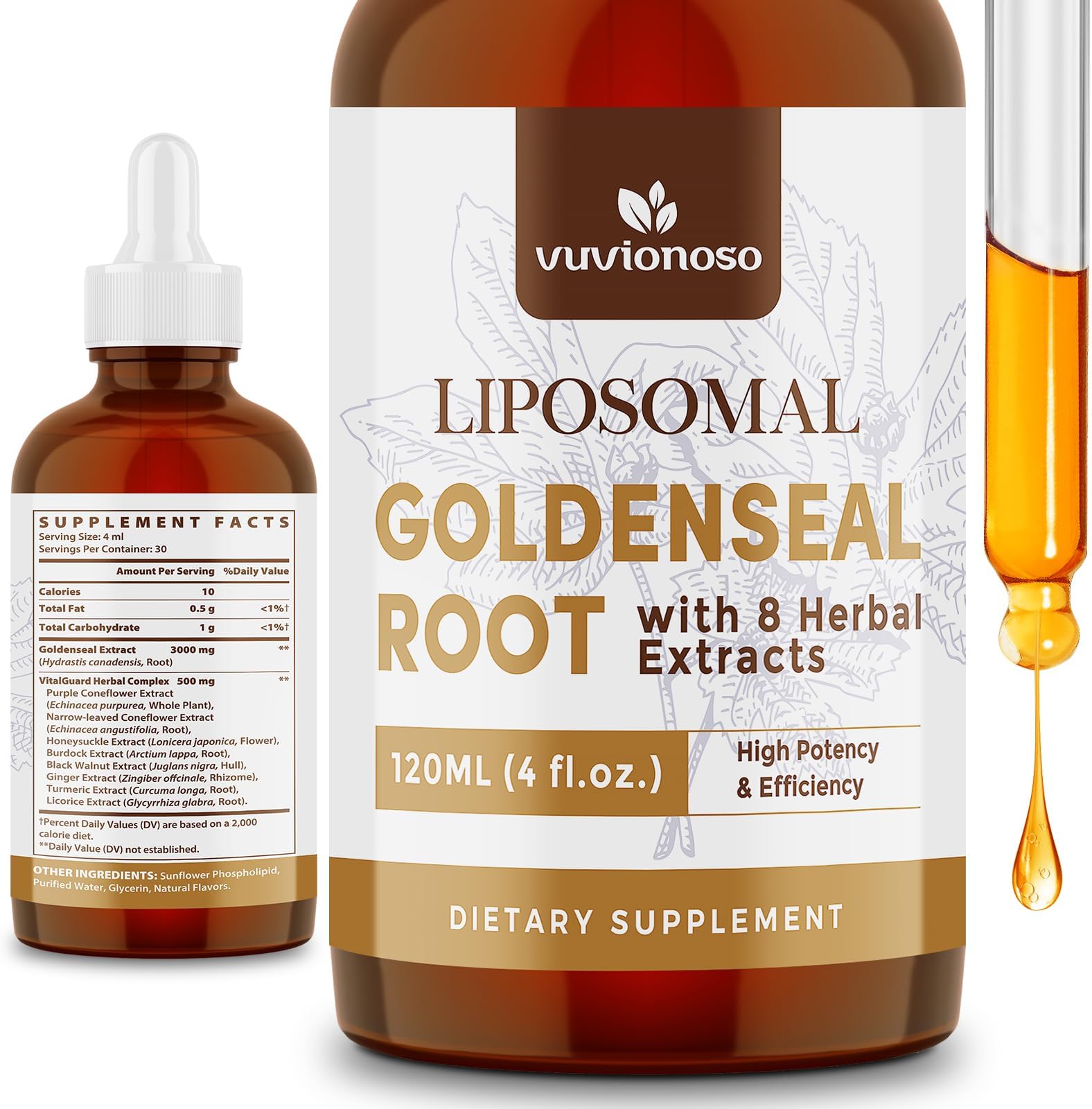 Amazon.com: Goldenseal Root Extract 3000mg for Immune and Respiratory ...