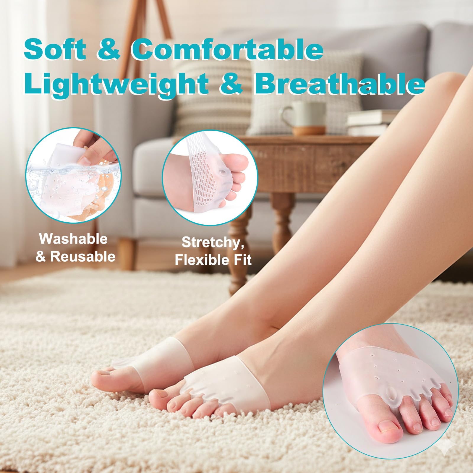 Snapklik.com : Deedlite Toe Sleeves, Silicone Toe Separators For Women ...