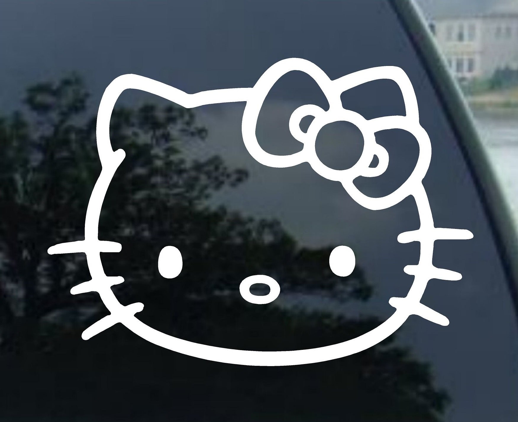 Amazon.com: Window Vinyl Decal Sticker Hello Kitty Car Sticker (4 ...