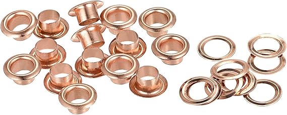 Amazon.com: uxcell Eyelets with Washers, 11 x 6 x 5mm Iron Through Hole ...