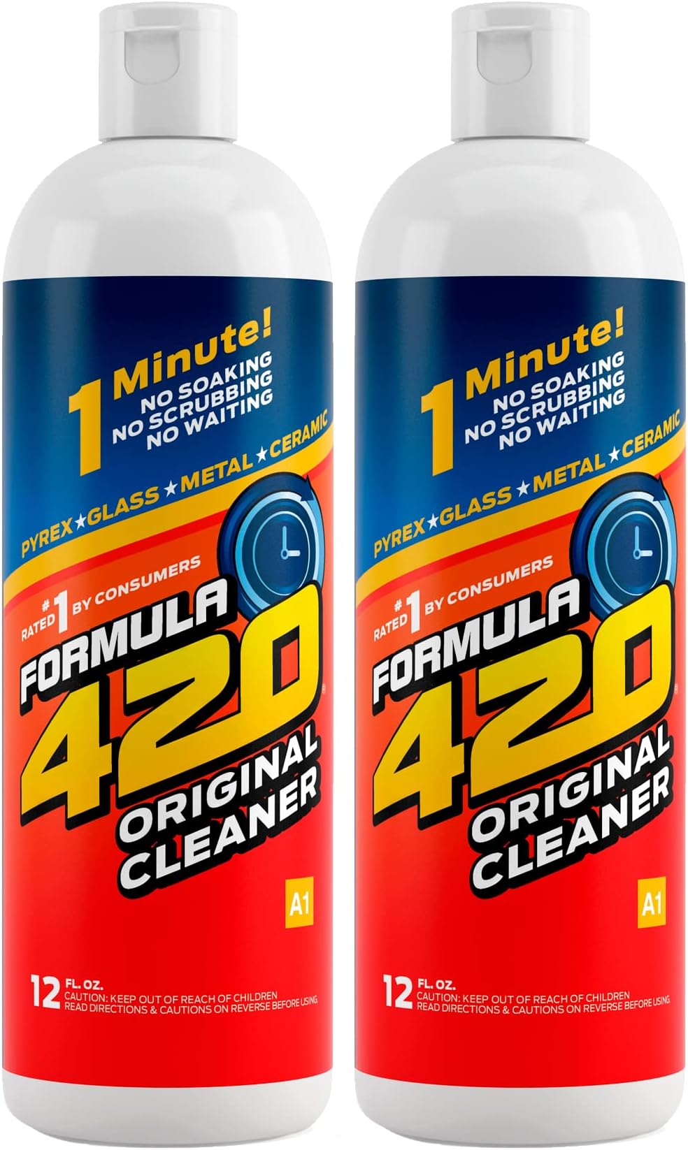 Amazon.com: Formula 420 Cleaner - Glass, Metal and Ceramic - 12 Oz ...