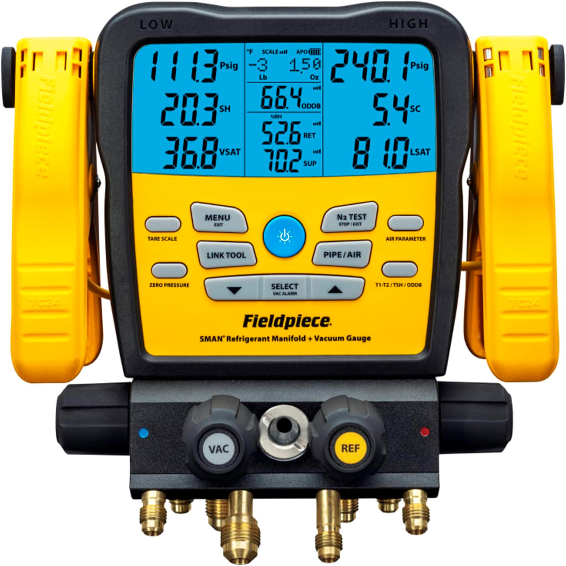 Amazon.com: Manómetro digital Fieldpiece SMAN360 para refrigerantes, de ...