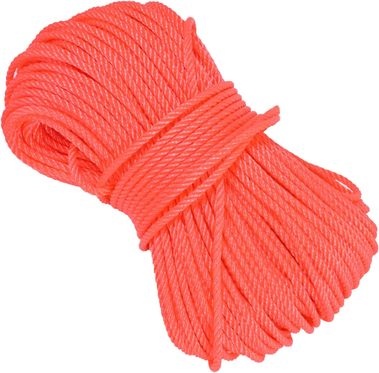 Amazon.com: 1/4 inch Neon Orange Dacron Polyester Rope - 500 Foot Spool ...