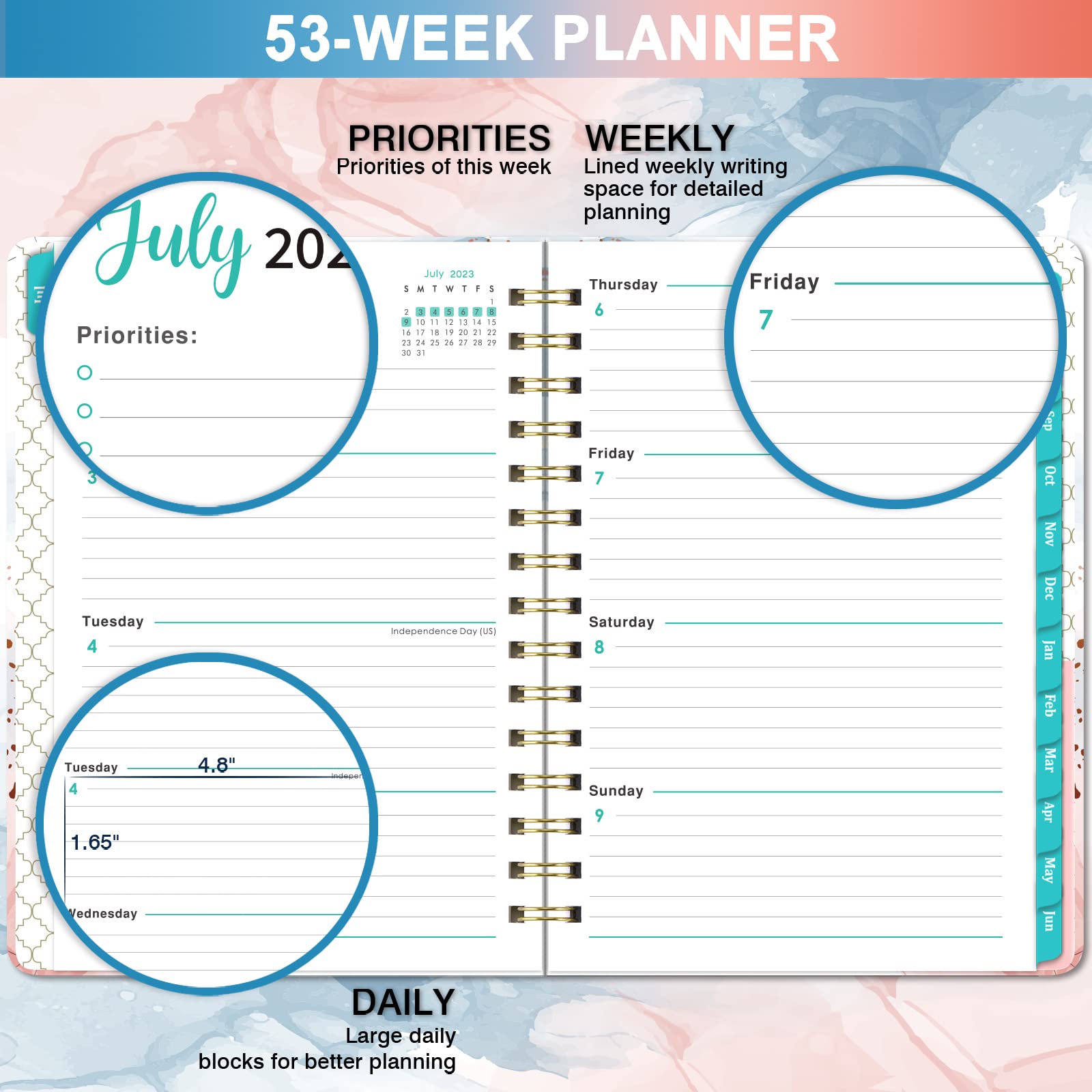 Snapklik.com : 2024-2025 Planner - Planner 2024-2025, July 2024 - June ...