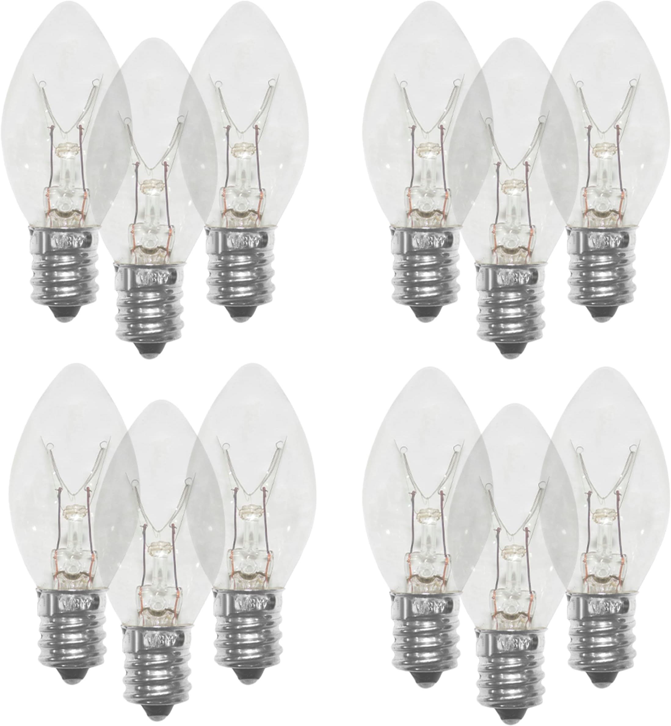 Himalayan Glow Salt Lamp Light Bulbs - Night Light Bulbs - 15 Watt ...