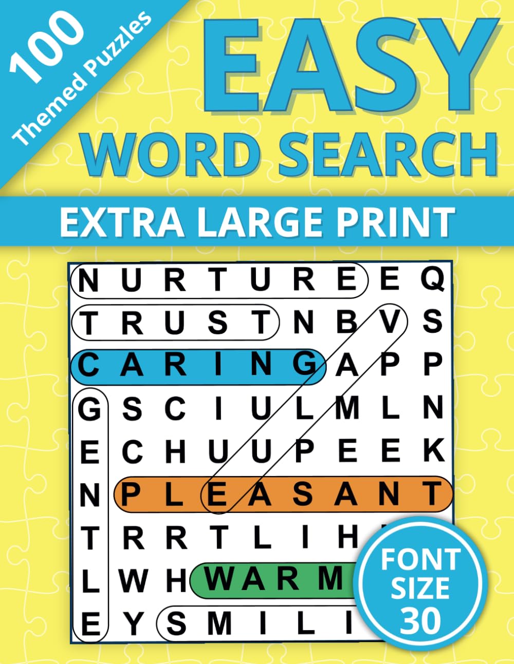 Extra Large Print Word Search: Easy Word Find Book For Seniors & Adults ...
