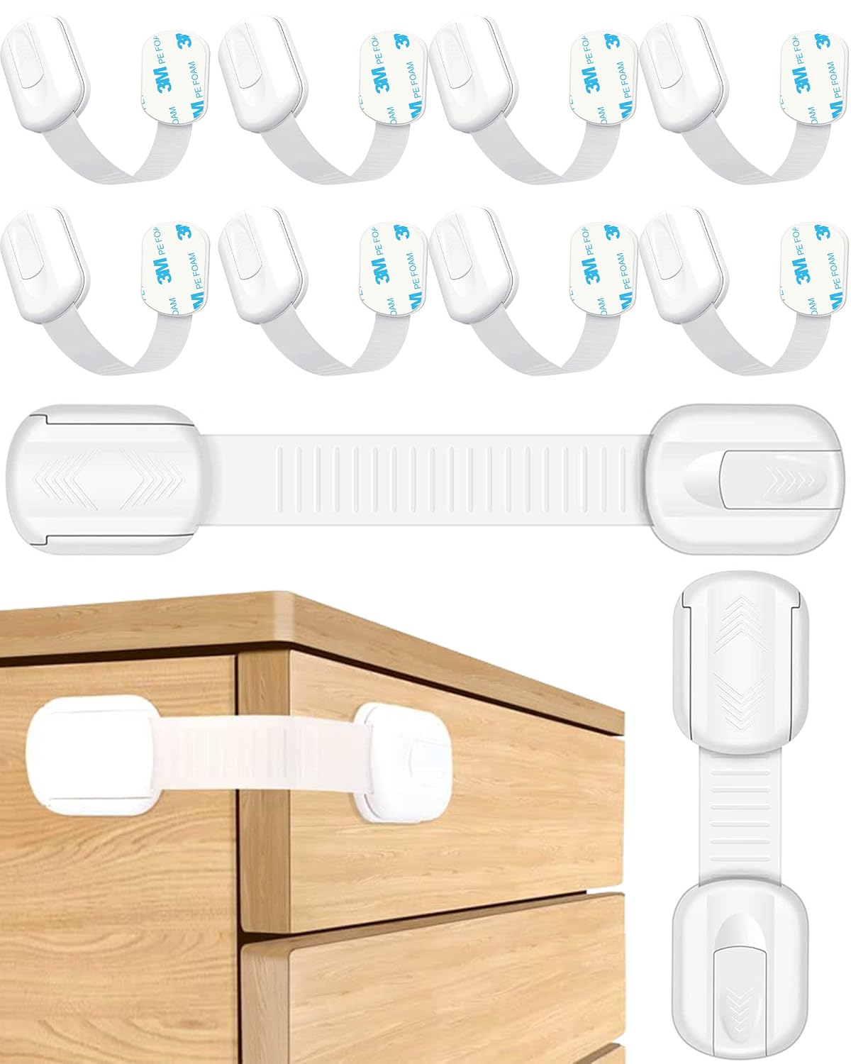 STAZER 10 Stück Kindersicherung für Schrank Schranksicherung Baby ...