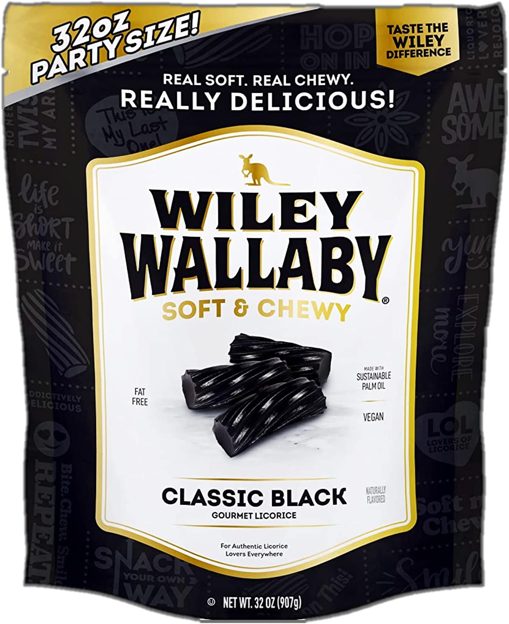 Amazon.com : Wiley Wallaby Australian Style Gourmet Licorice, Red ...