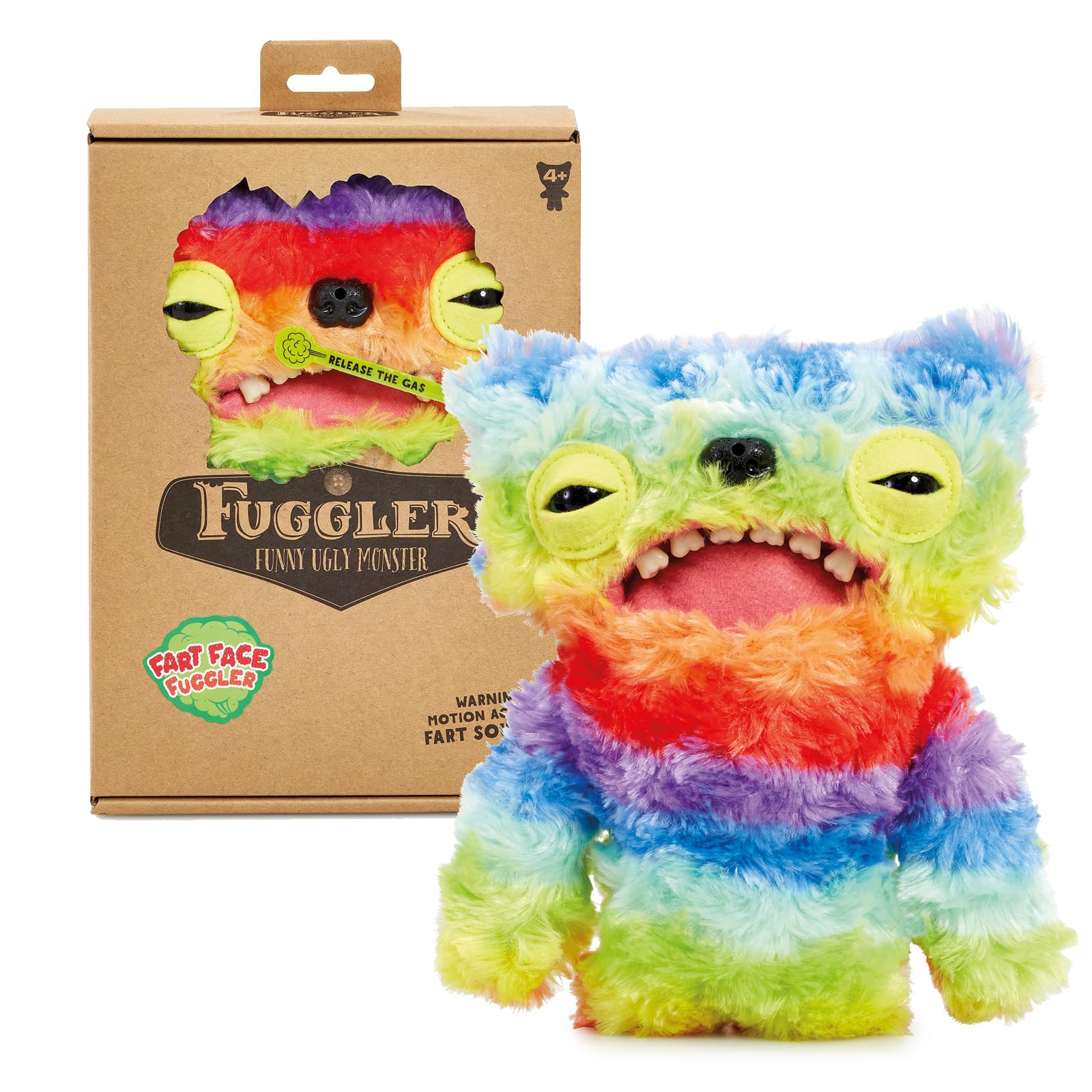 Fuggler Fart Face Wide Eyed Weirdo Soft Toy For Children 4 Years & Over ...