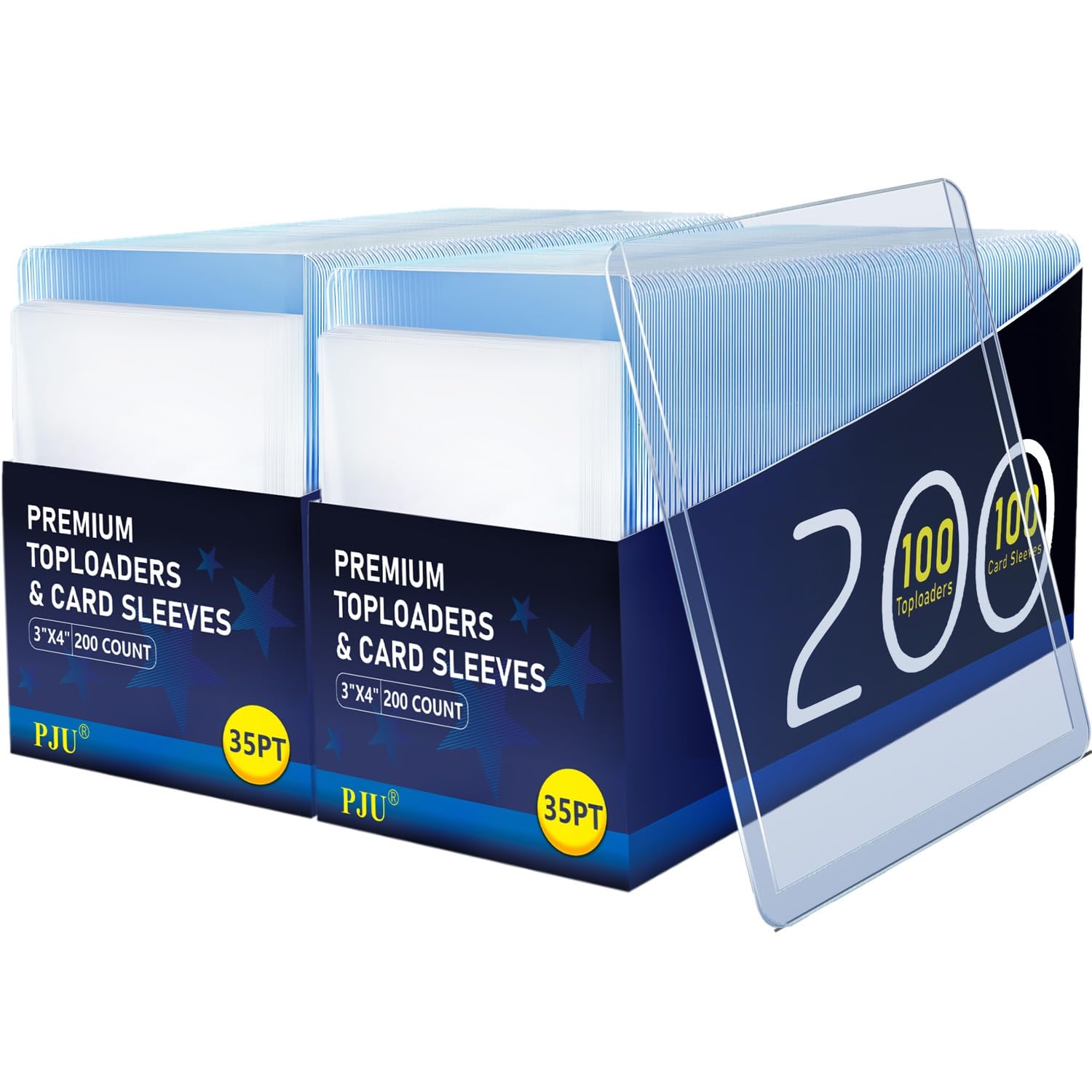 Amazon.com: 400 Card Sleeves Top Loads for Cards, 3"x4" Baseball Card ...