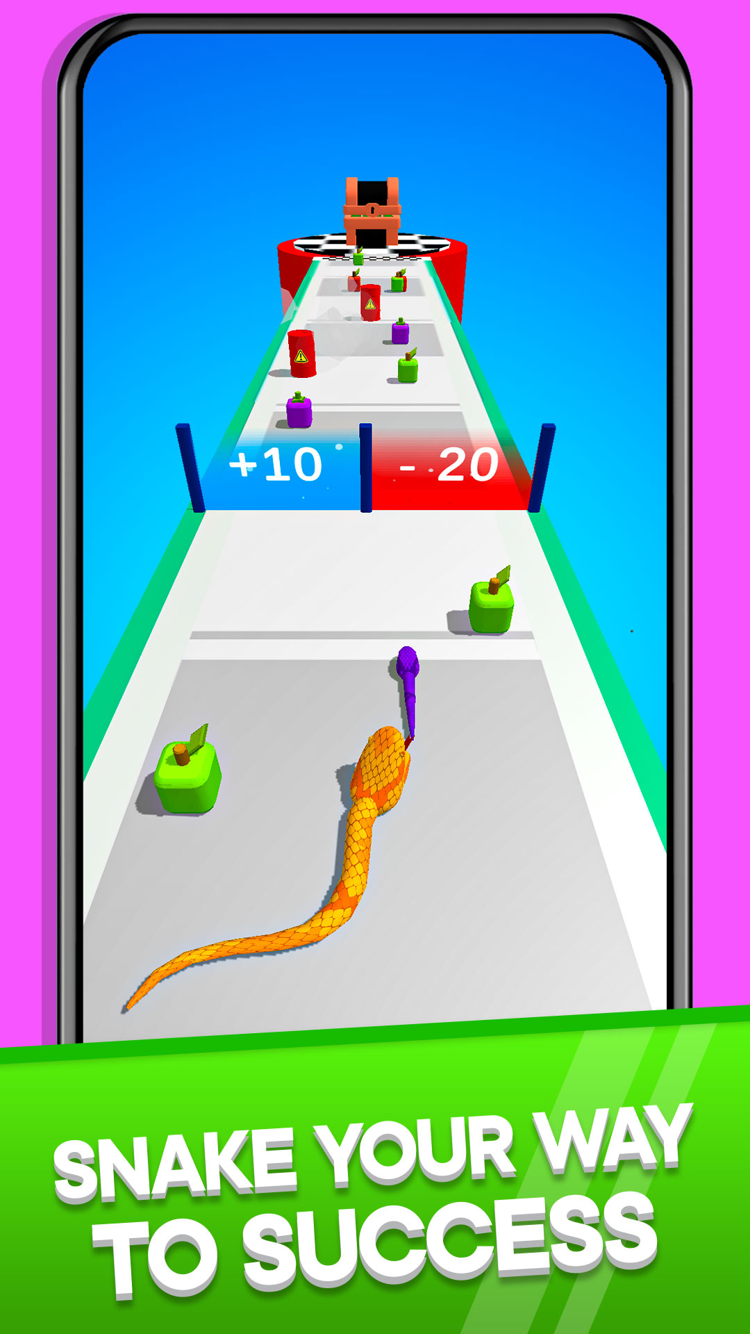 Snake Worm Eater Race: Slither-hungry Eat Little Snakes 3D Game - App ...